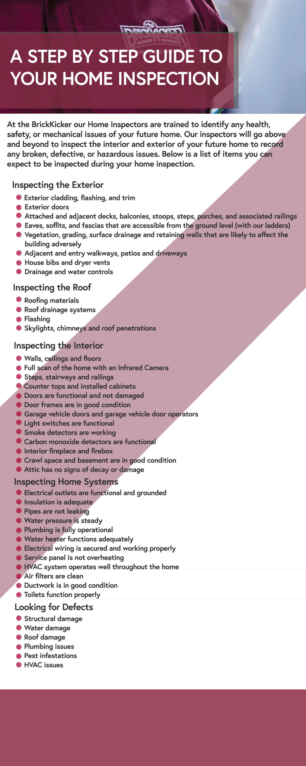 A Step By Step Guide To Home Inspections | The BrickKicker